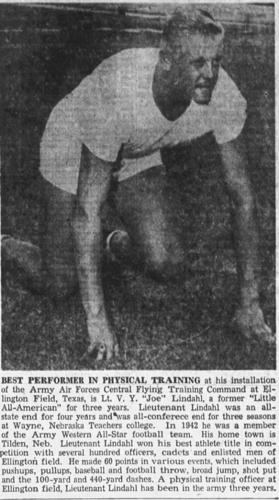 Joe Lindahl from Tilden, pop. 953