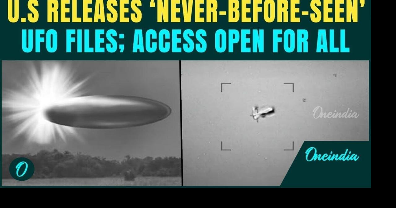 UFO Files BREAKING: U.S Govt Releases Decades Old Declassified Files ...