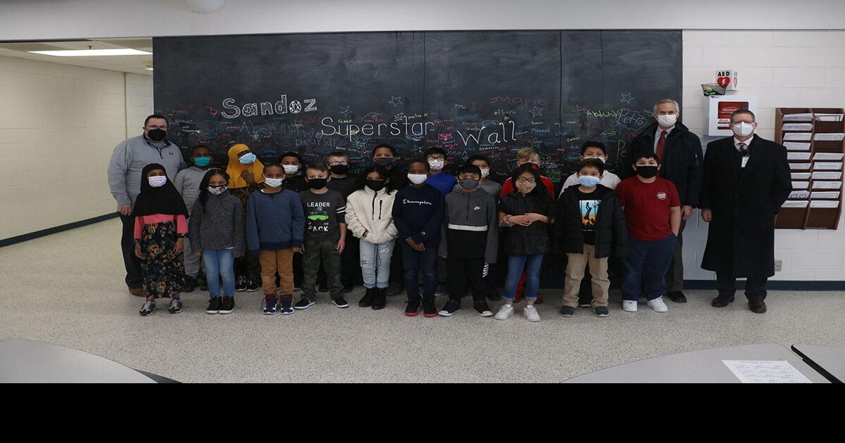 Lt. Governor Mike Foley visits Sandoz Elementary, several local businesses