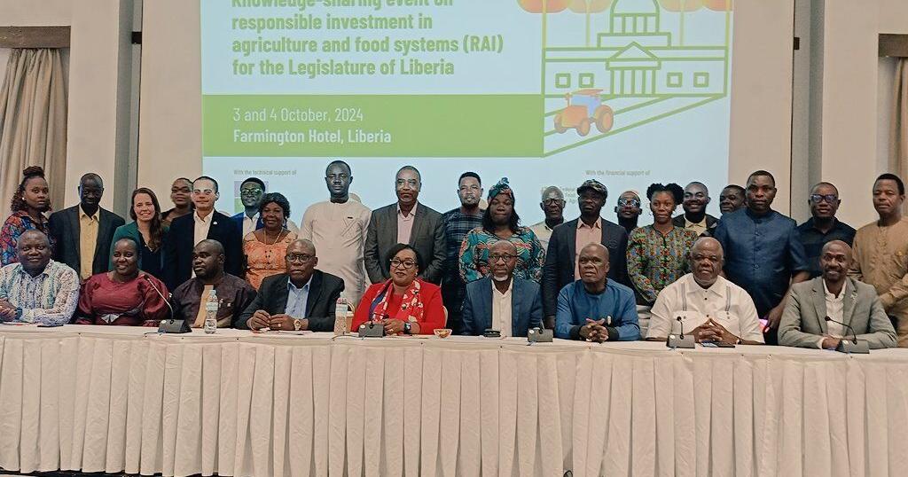 FAO, Legislators, Brainstorm to Promote Responsible Investment in ...