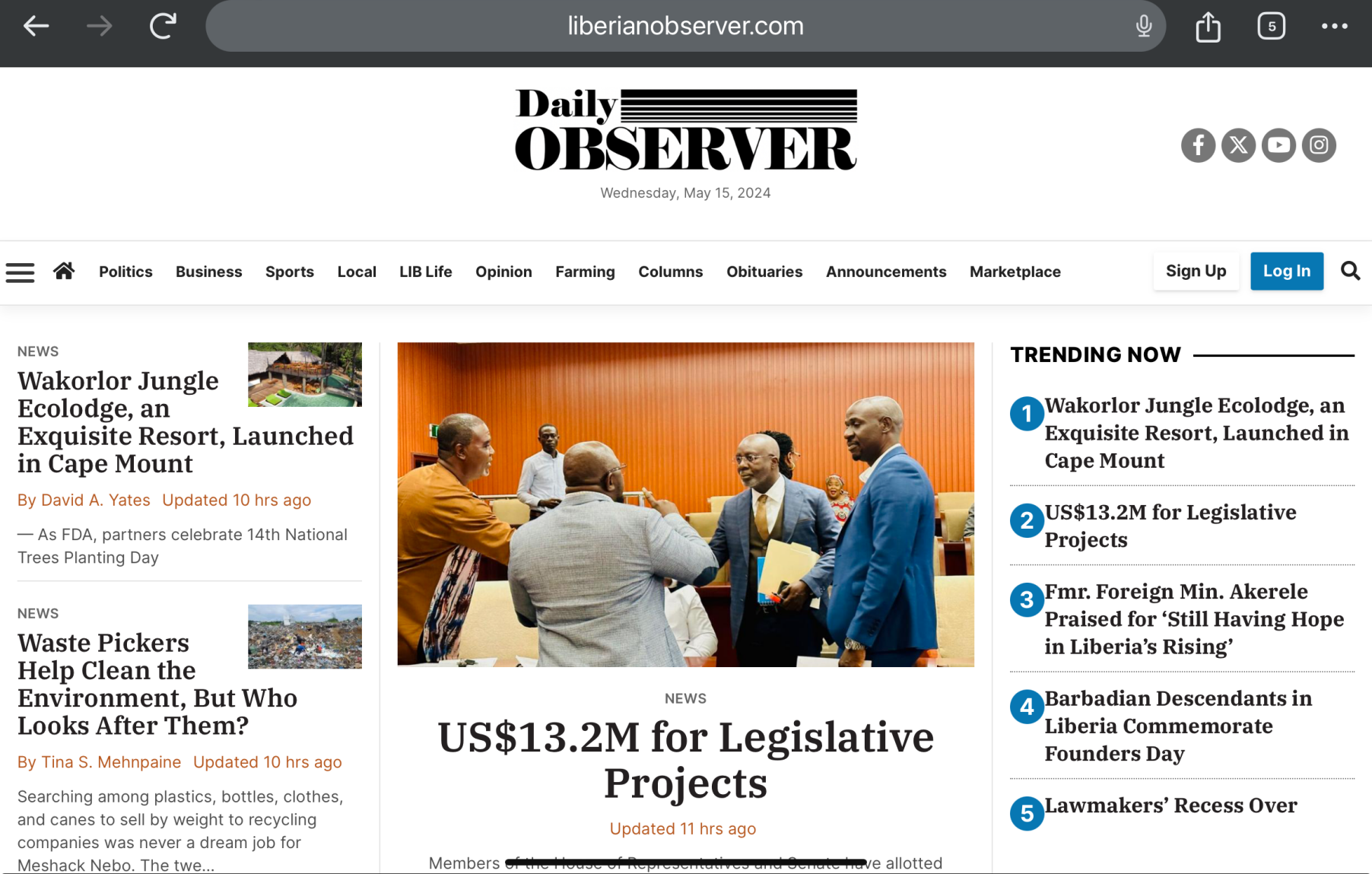 Daily Observer’s New Website Is ‘More than Just a Redesign’ | News | liberianobserver.com