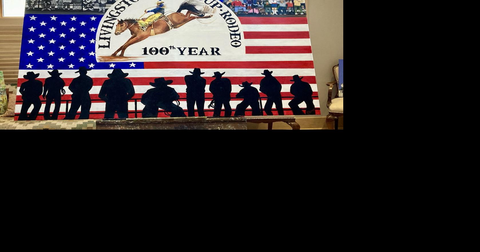 Patriotic rodeo painting has new home at fairgrounds | Local ...