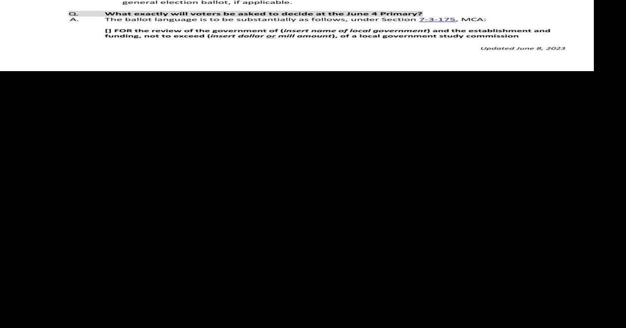 2024 Local Government Review Information Frequently Asked Questions ...