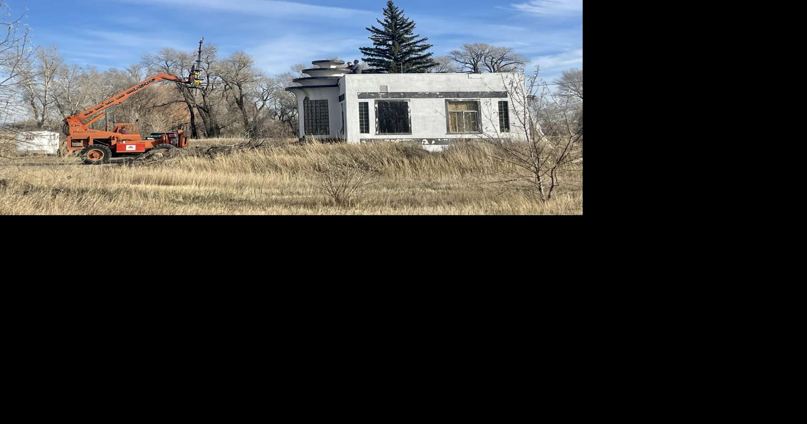 Metal KPRK radio rotunda, iconic Livingston symbol removed | Radio ...
