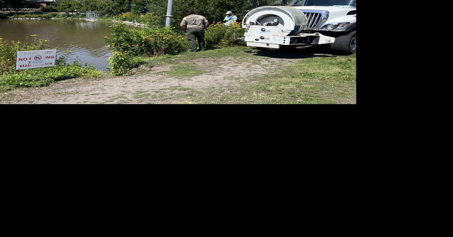Lagoon contaminated by asphalt sludge after heavy rain | News ...