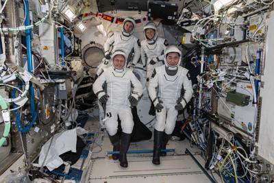 astronauts back from outer space