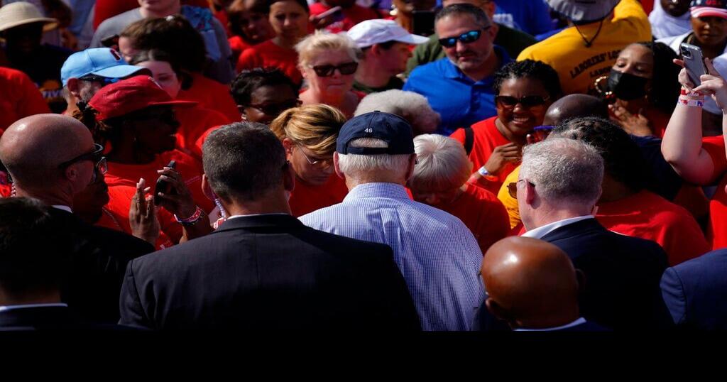 Biden celebrates unions and job creation during a Philadelphia Labor ...