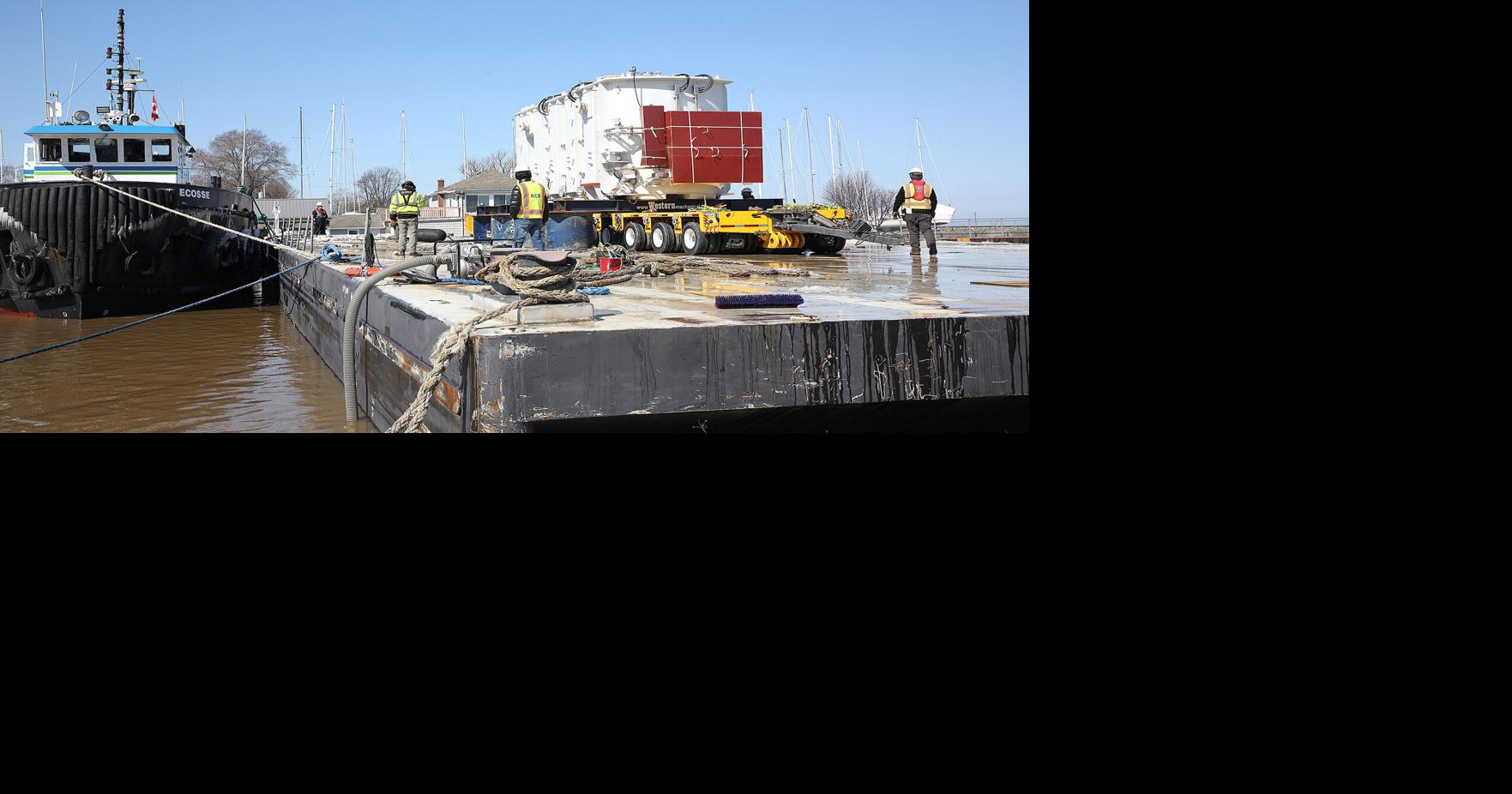 Massive transformer bound for Lake Mariner Data Center arrives by barge ...