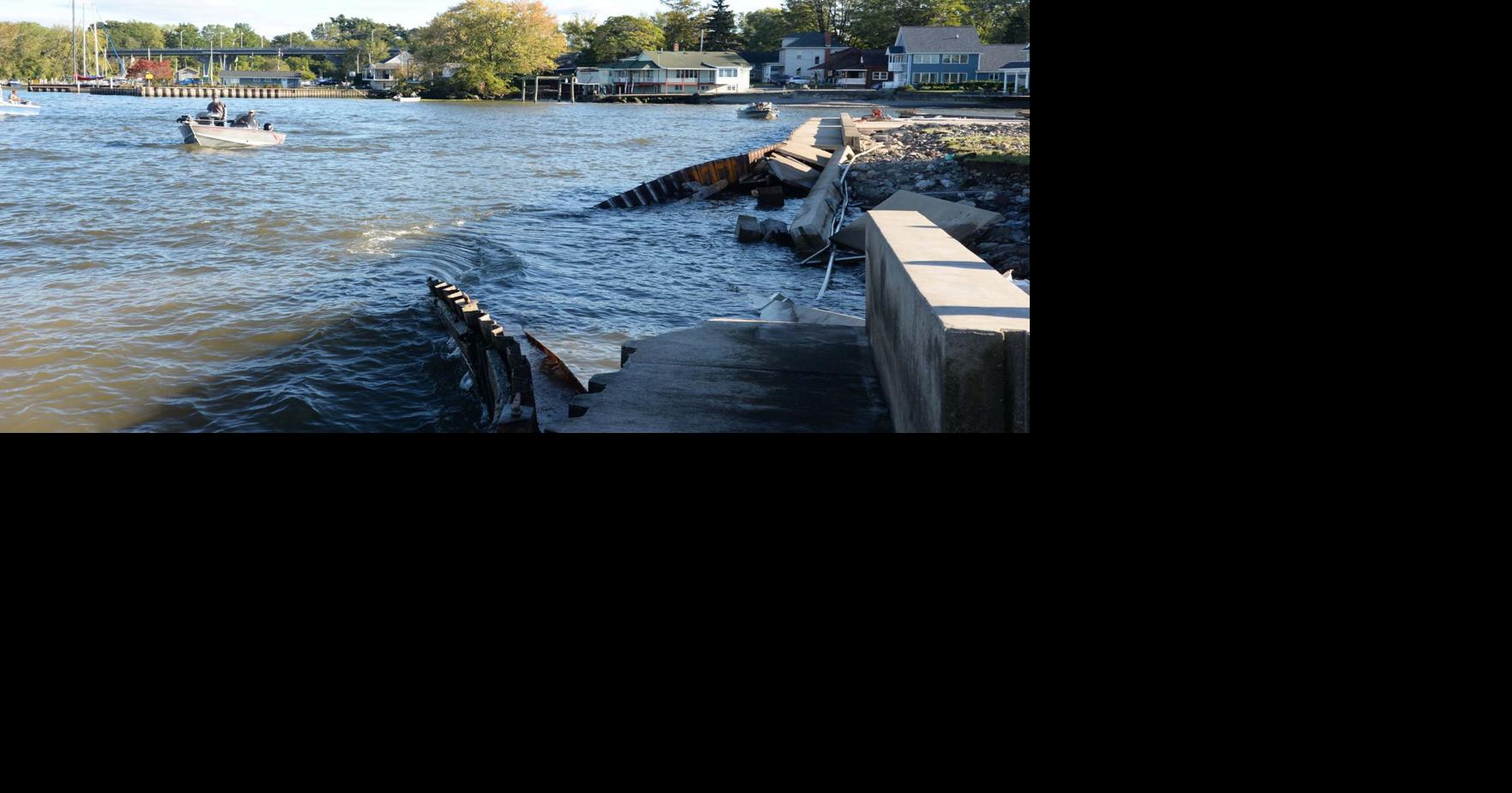 Olcott Yacht Club retaining wall collapses | Local News ...