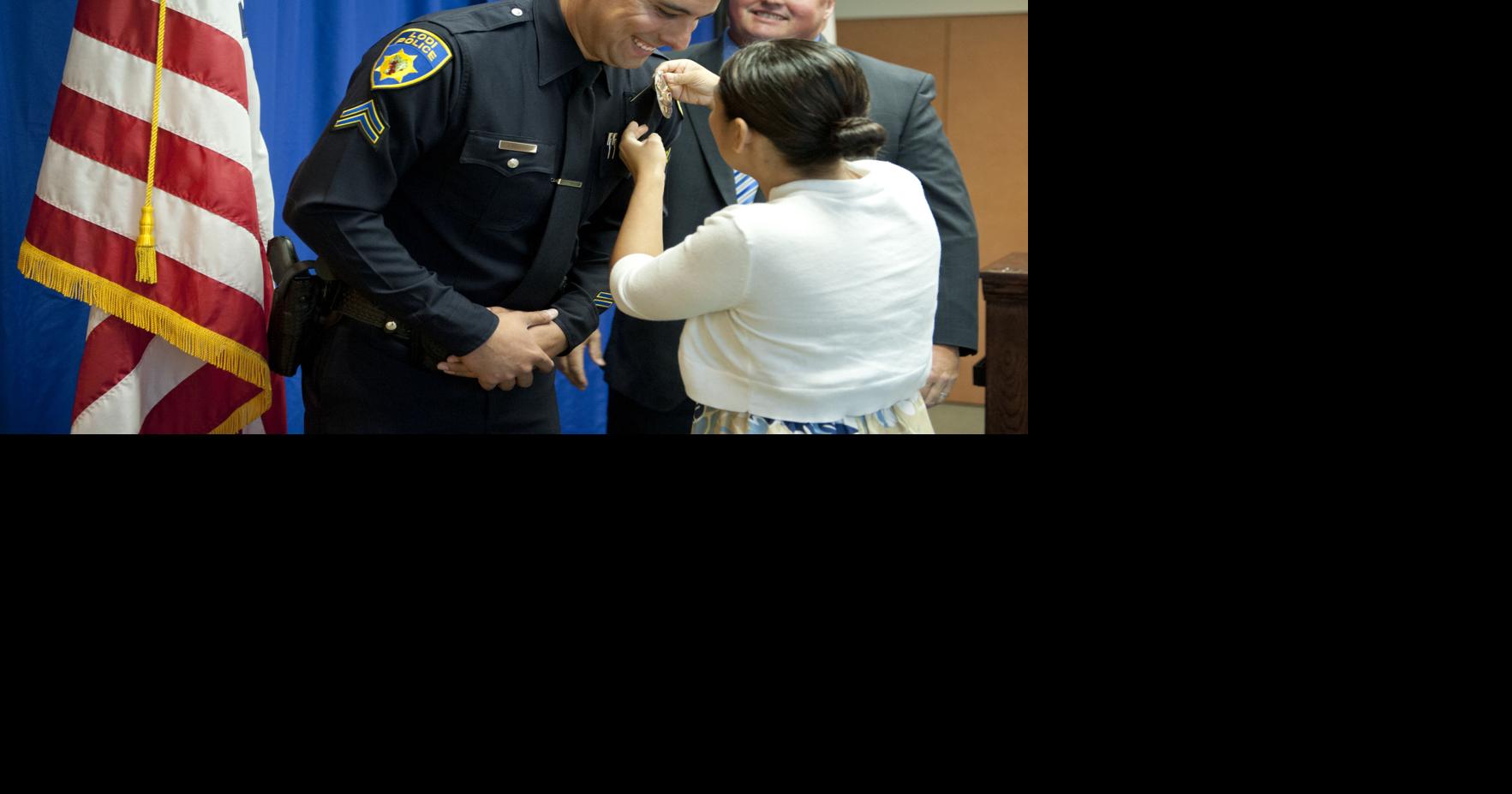 Lodi Police Department promotes one officer, welcomes another | News ...