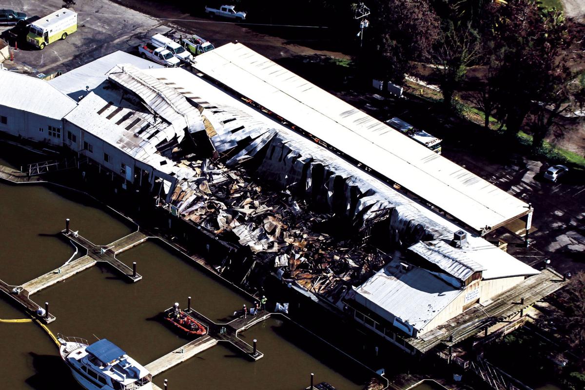 Local fires burn: Several businesses destroyed at Tower Park Marina ...