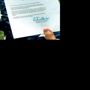 Flag Day at Washington Elementary School: Letter from Rep. Richard ...