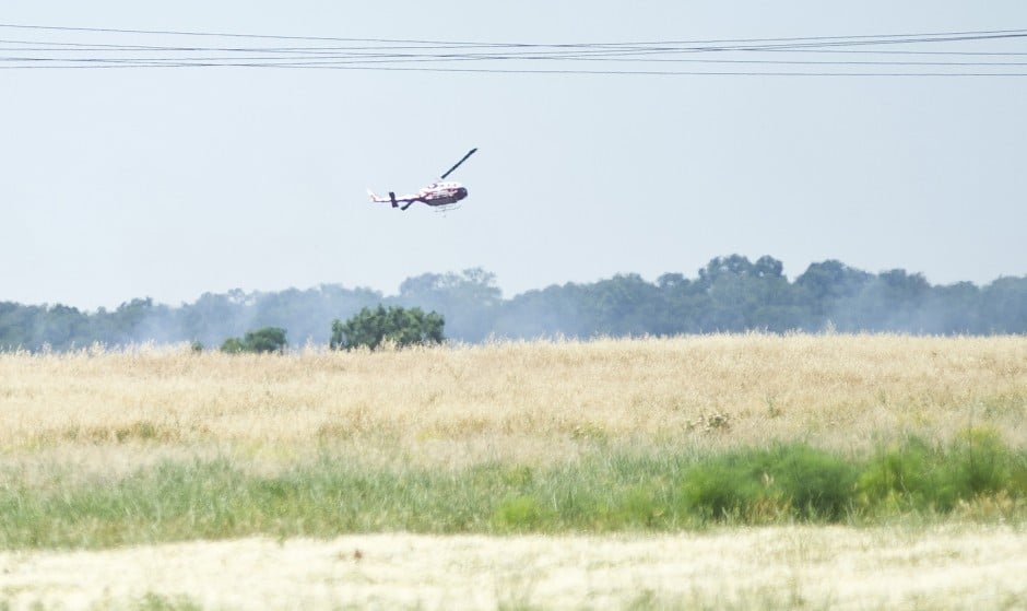 Hard helicopter landing near Galt sparks fire; pilot OK | News ...