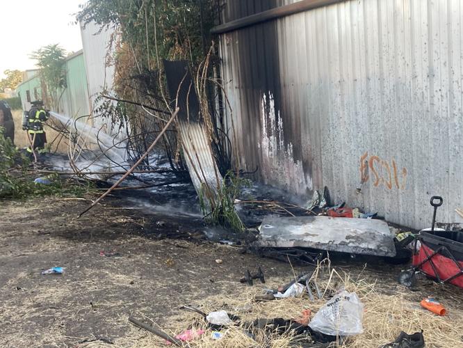 Lodi business suffers damages after fire from homeless camp spreads to ...