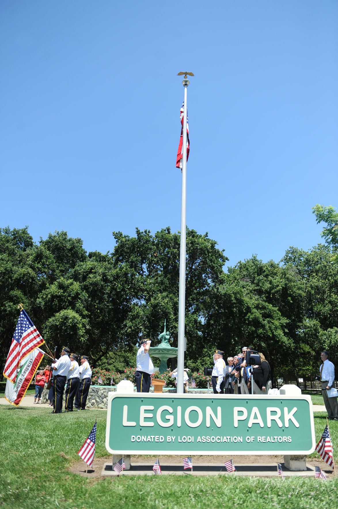 Volunteers restore Lodi flagpole memorial in time for Flag Day | News ...