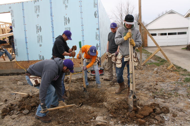 LHS varsity baseball team members help build Habitat home | News ...