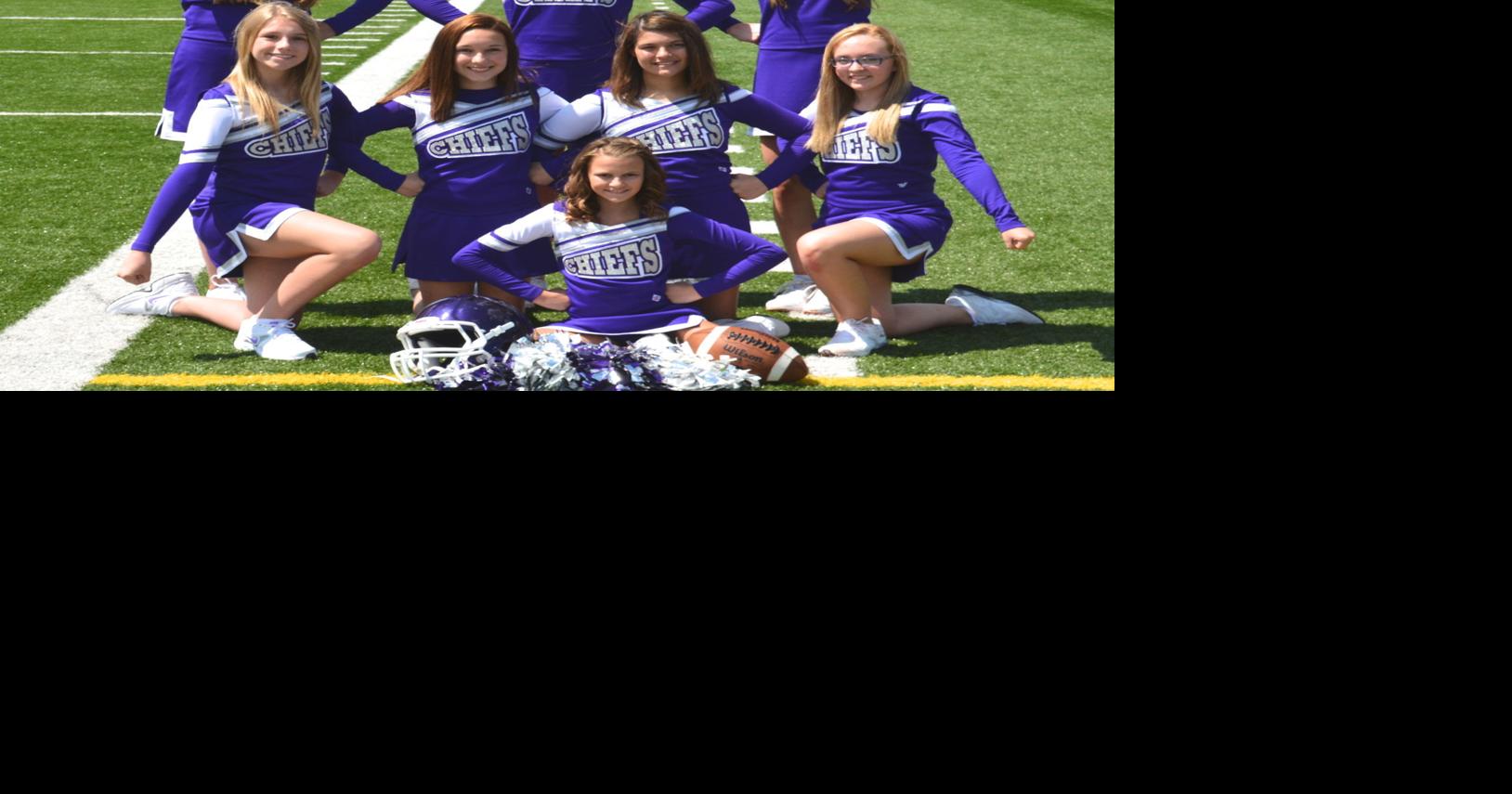 Eighth-grade football cheerleaders | Sports | logandaily.com