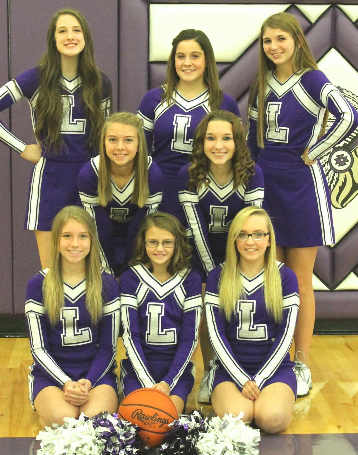 Eighth-grade basketball cheerleaders | Sports | logandaily.com