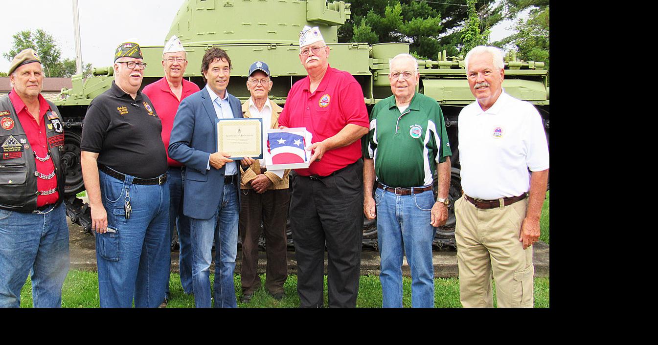 Balderson presents AMVETS with new state flag | News | logandaily.com