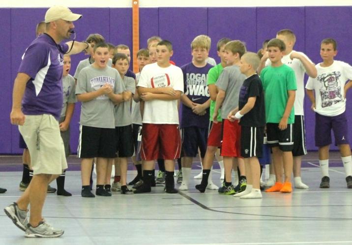 Rain doesn't deter Chieftain football campers | Sports | logandaily.com