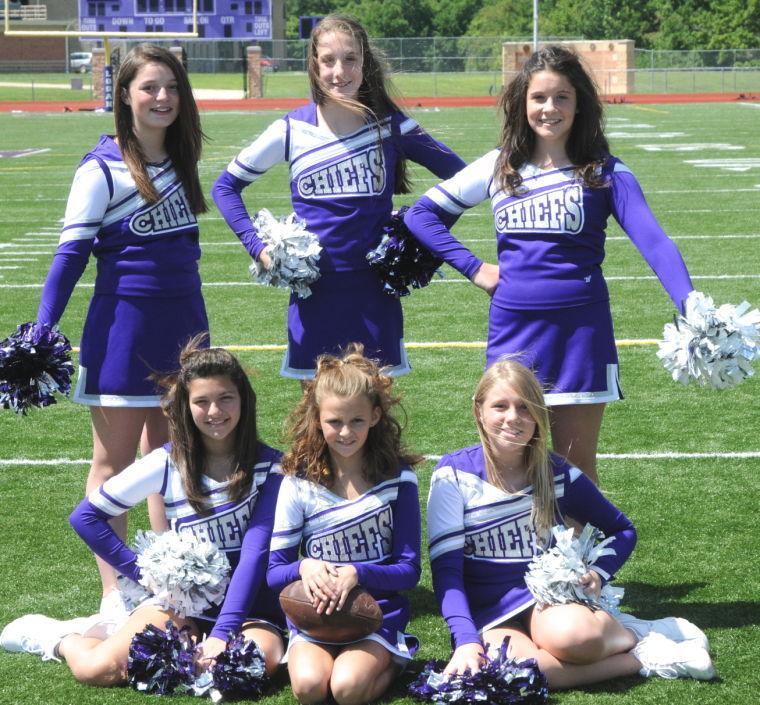 Seventh grade football cheerleaders | Sports | logandaily.com