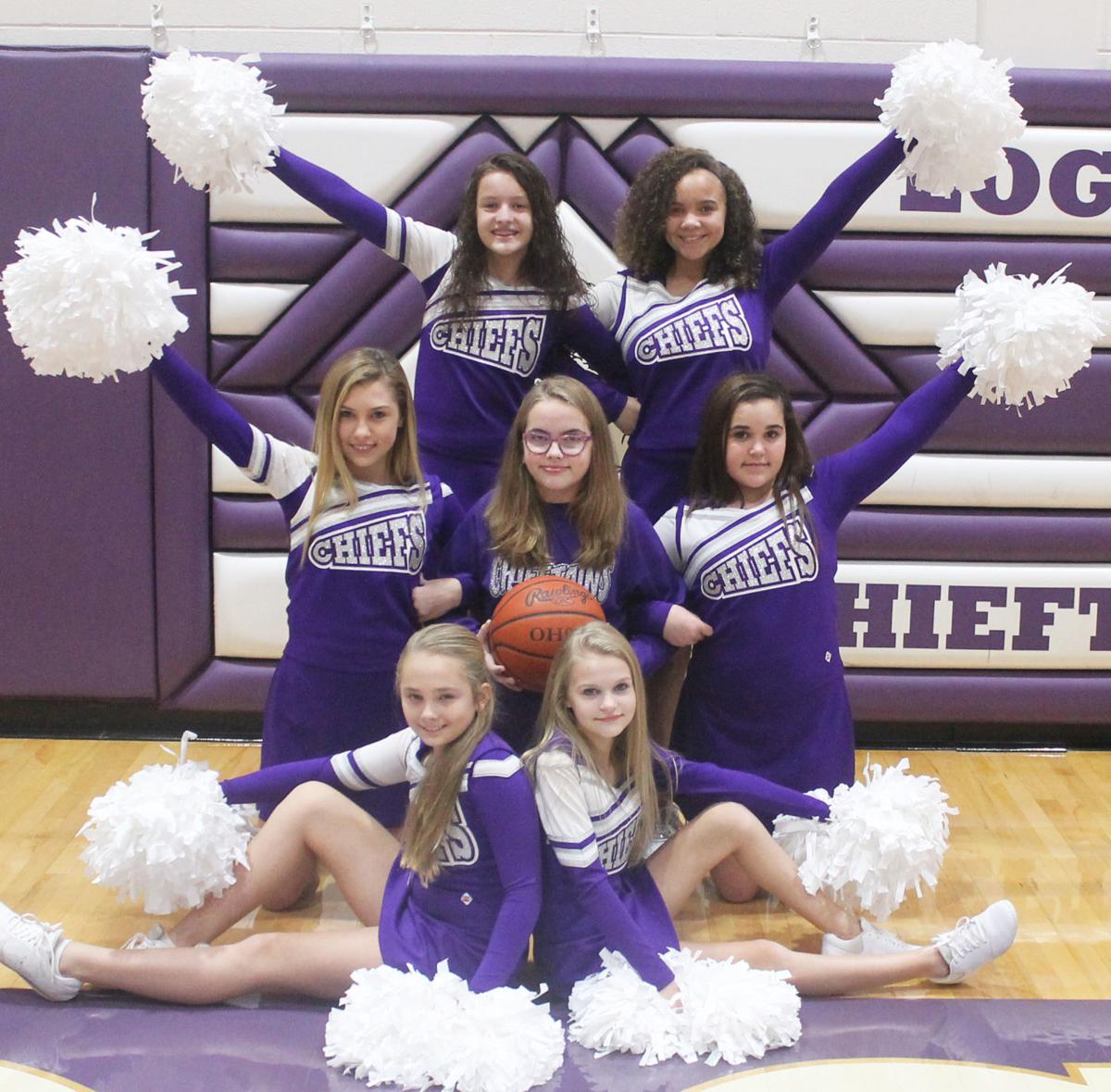 Logan seventh-grade basketball cheerleaders | Sports | logandaily.com