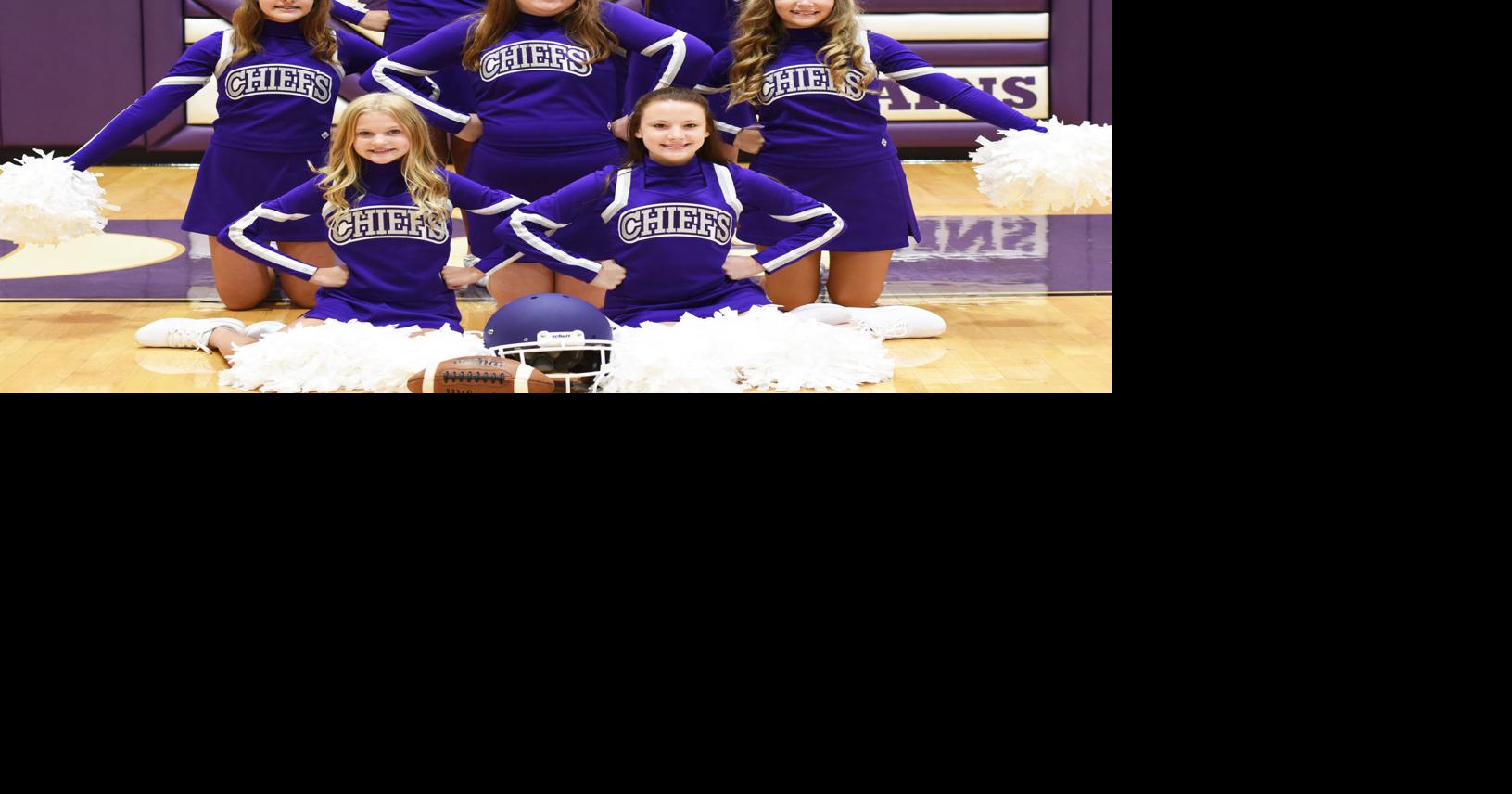 Eighth-grade football cheerleaders | Sports | logandaily.com
