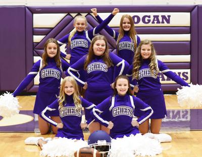 Eighth-grade football cheerleaders | Sports | logandaily.com
