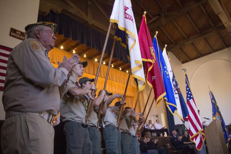 Hundreds turn out for Solvang flag salute | News | lompocrecord.com