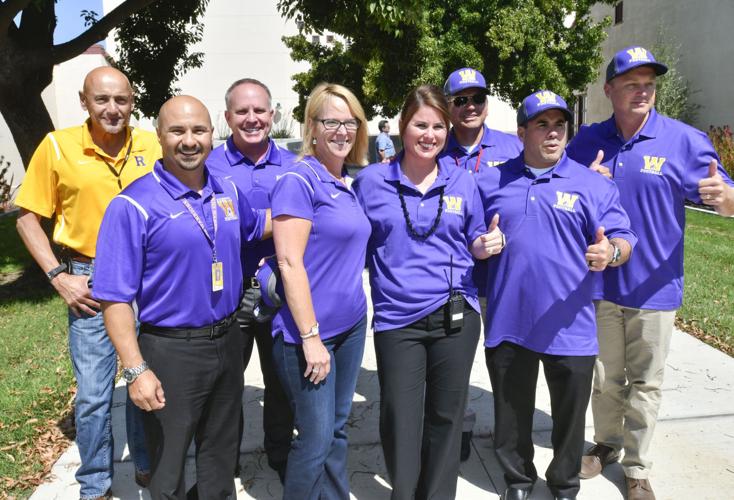 Santa Maria principal dons purple and gold after wager with Righetti ...