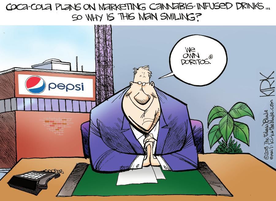 Editorial cartoon: Coke, Pepsi and cannabis | Editorial | lompocrecord.com