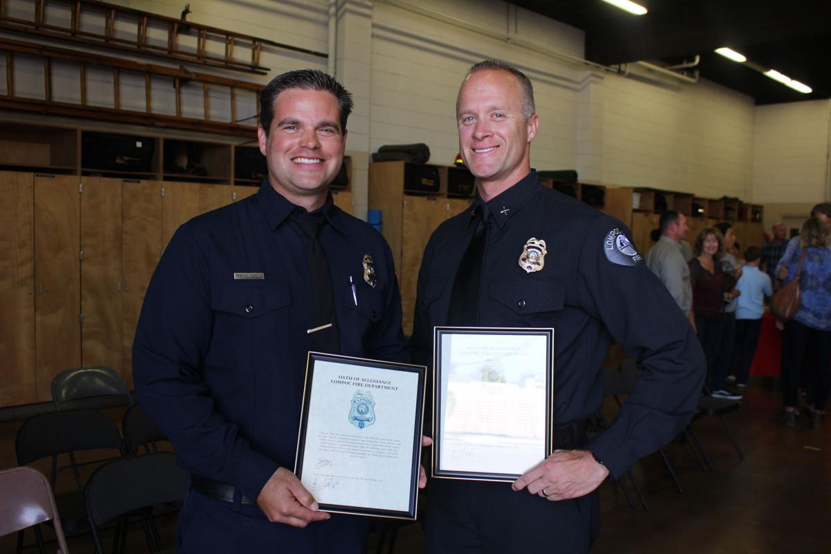 Lompoc Fire Department celebrates pair of promotions | Local News ...