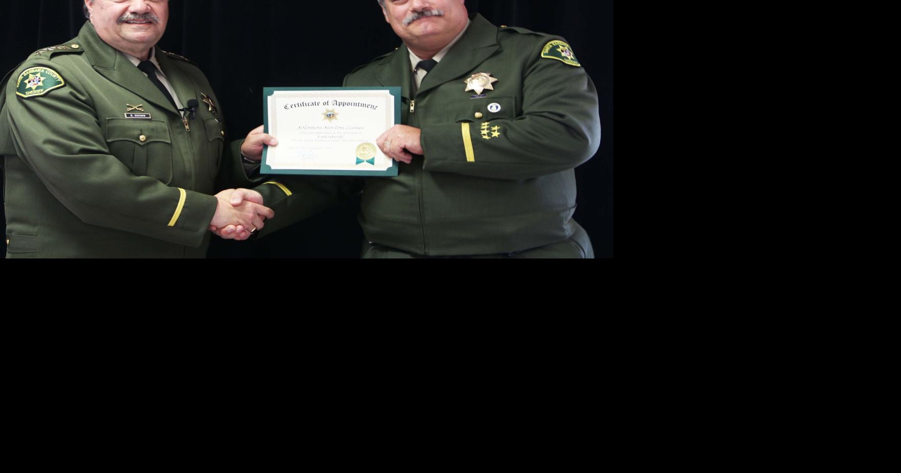 New undersheriff sworn in during Sheriff's Office promotional ceremony ...