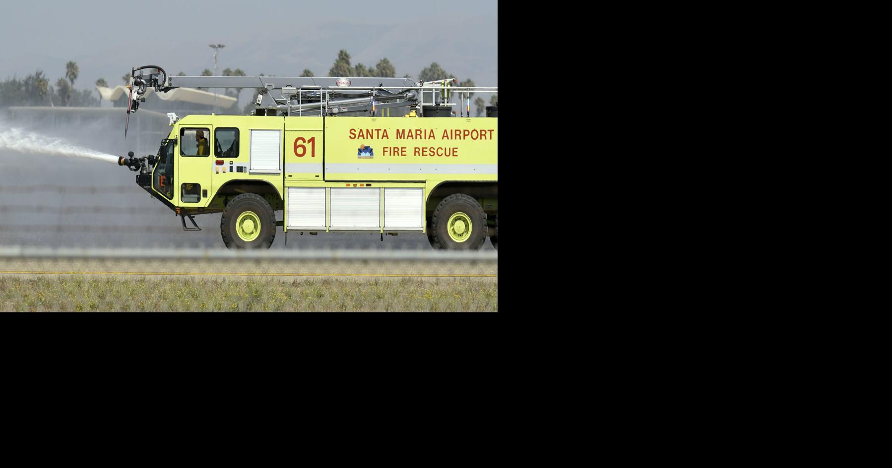 Photos: Santa Maria firefighters burn grasses at airport | Local News ...