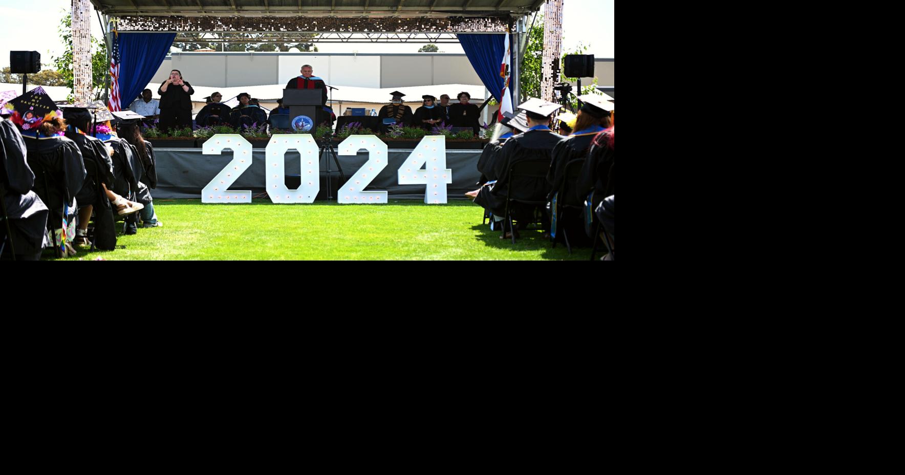 Allan Hancock College Class of 2024 graduates at Friday's commencement ...