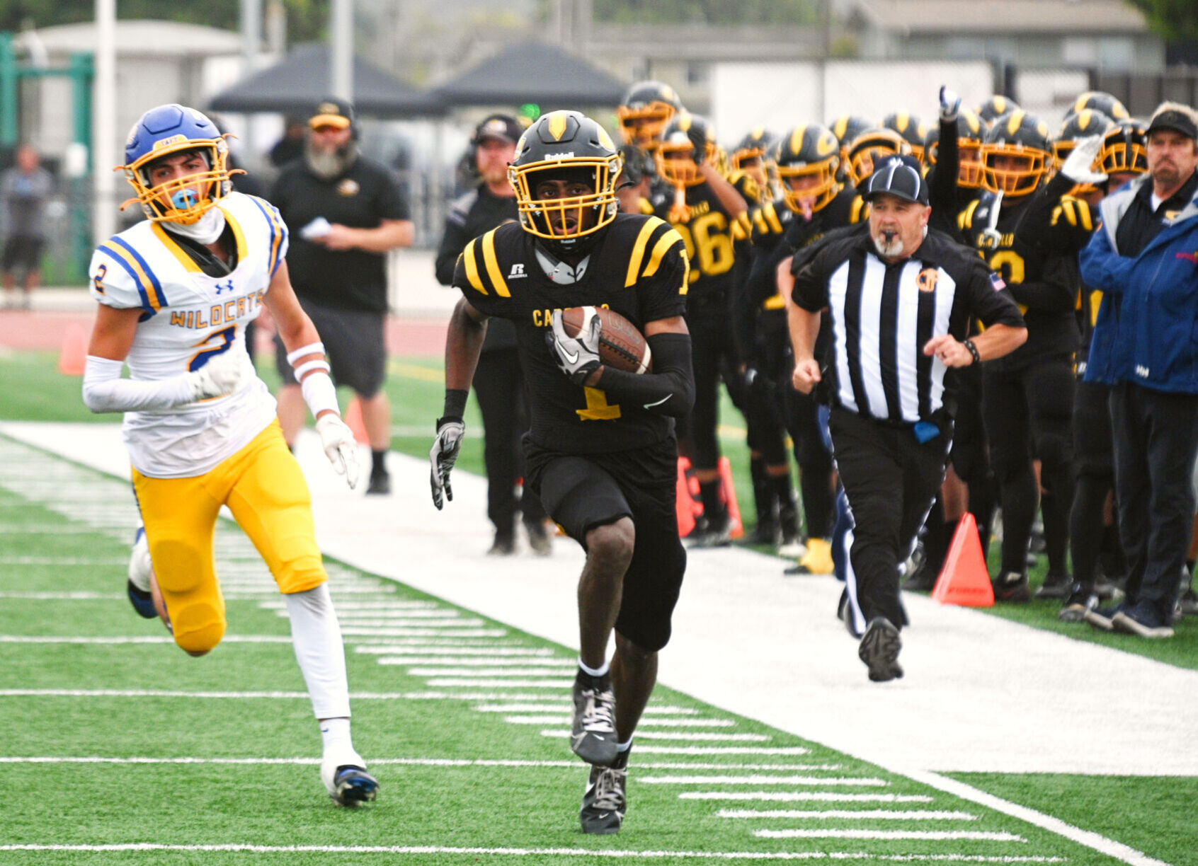 Cabrillo Conquistadores conquer Taft Wildcats Thursday at Huyck Stadium ...