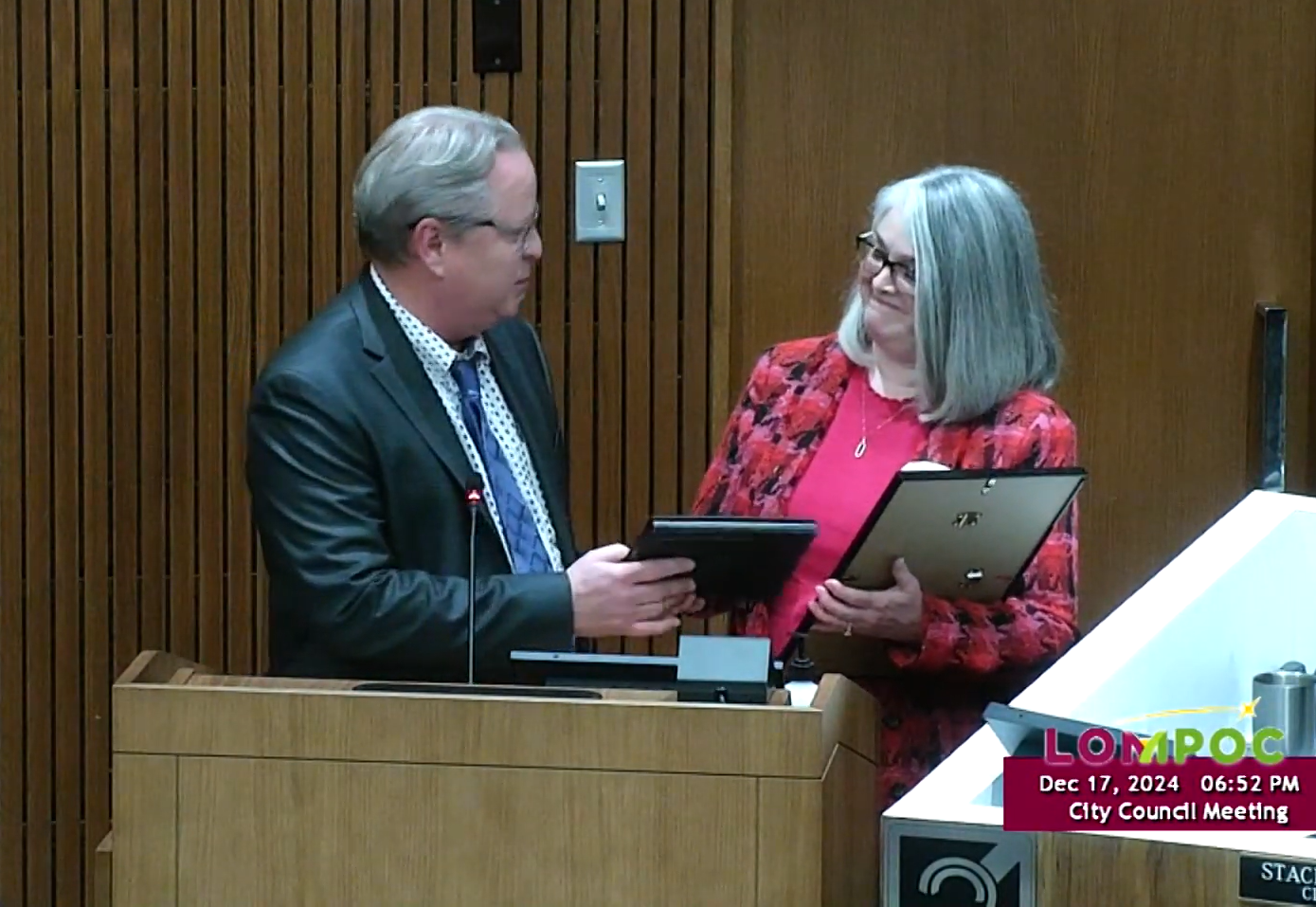 New Lompoc mayor Mosby, council member Bridge sworn in; Osborne ...