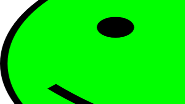 green smiley face