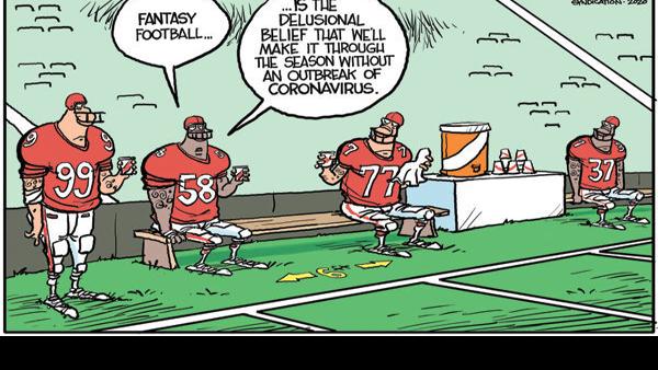 Editorial Cartoon: Fantasy Football | Editorial | lompocrecord.com