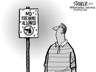 Editorial Cartoon: No firearms | Editorial | lompocrecord.com