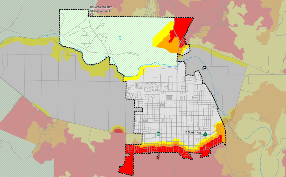 Lompoc Fire Department releases updated fire severity map | Local News ...