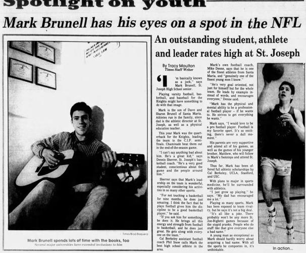 From the Vault: Mark Brunell's journey from St. Joseph to the Rose Bowl ...