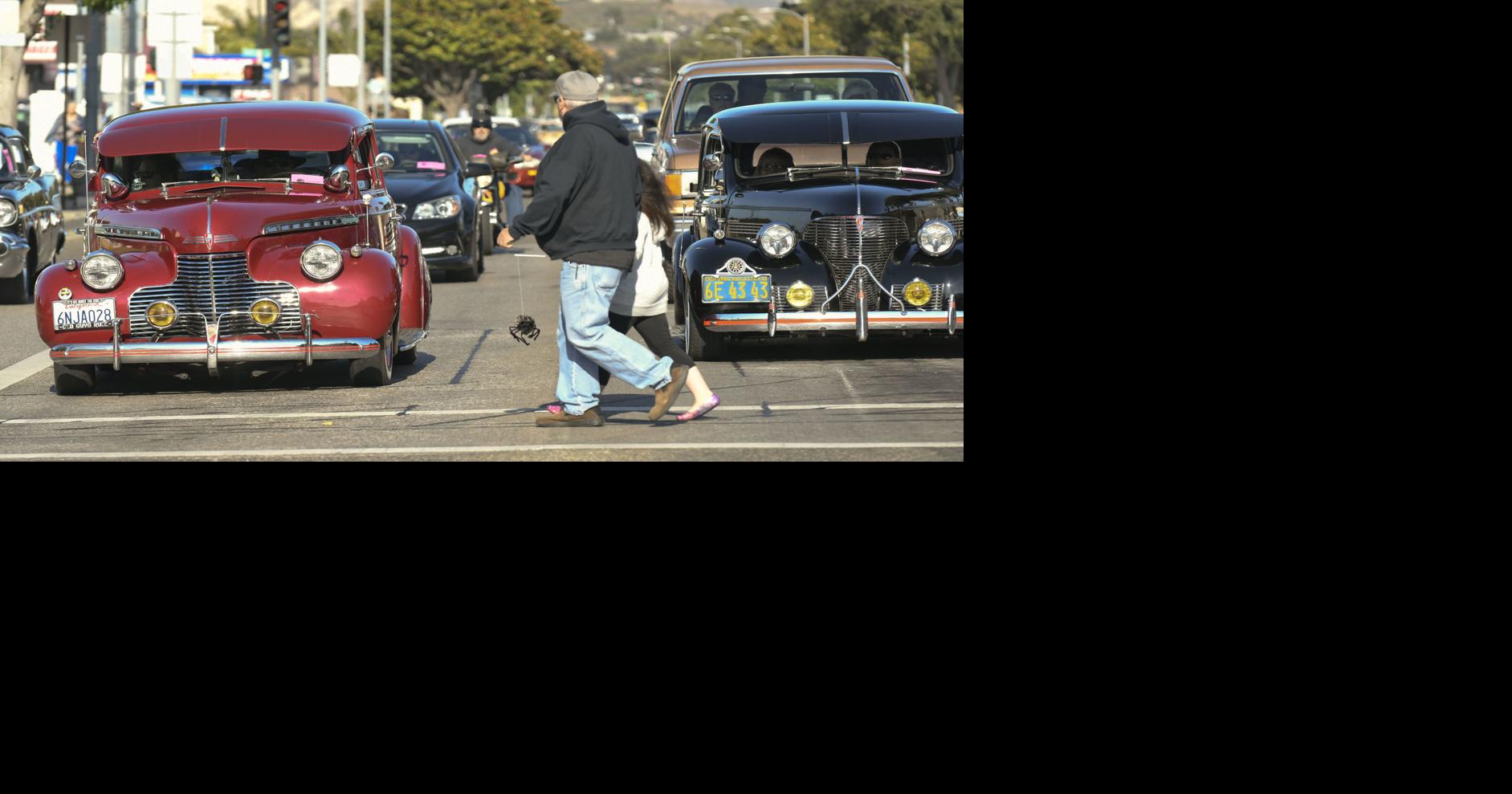 Custom, classic cars cruise Ocean Avenue as prelude to Lompoc Police ...