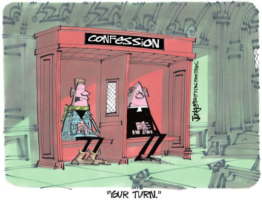 Editorial cartoon: Confessions | Editorial | lompocrecord.com