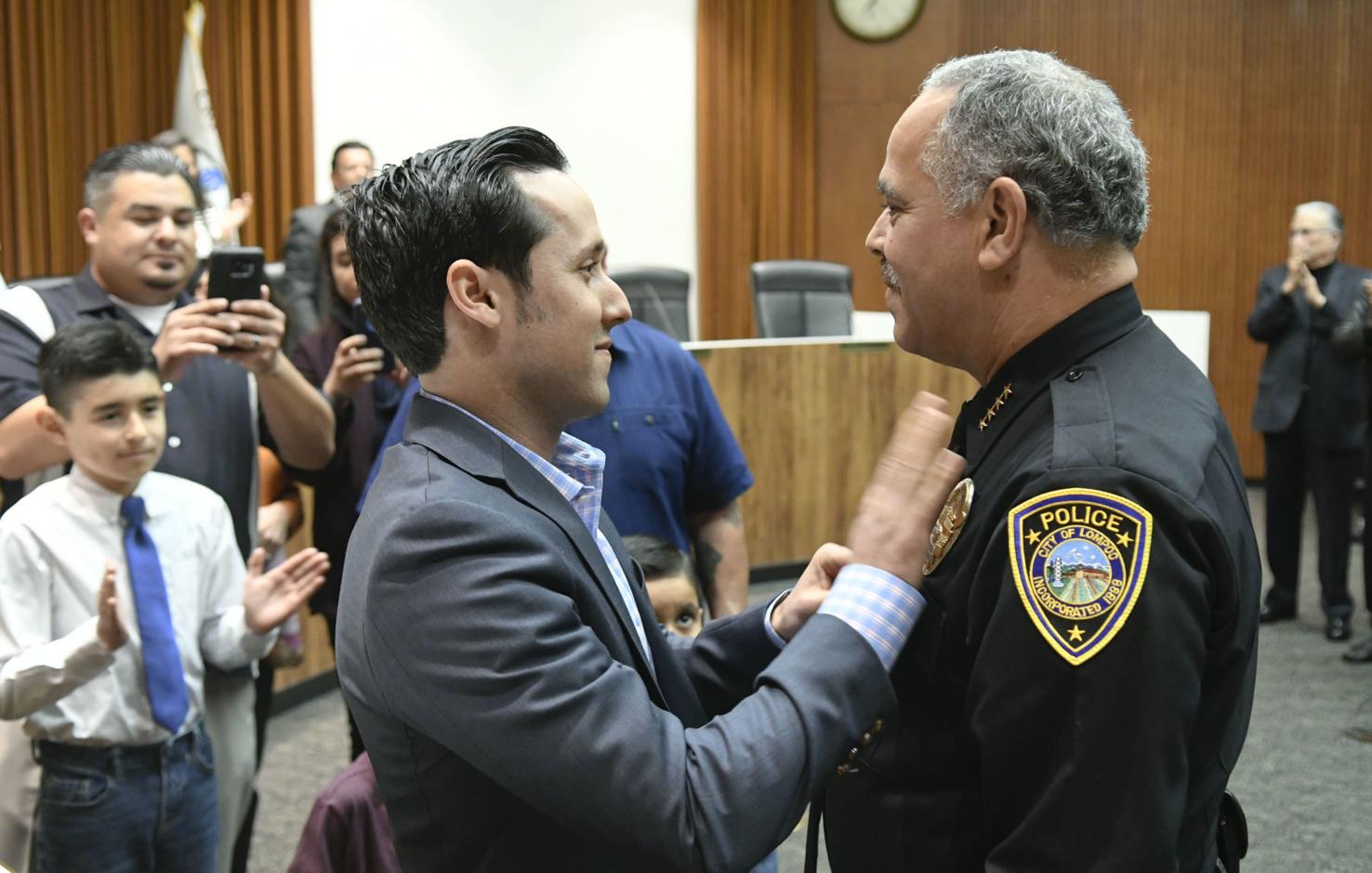 Photos: Lompoc Police Chief Joe Mariani oath of office ceremony at City ...