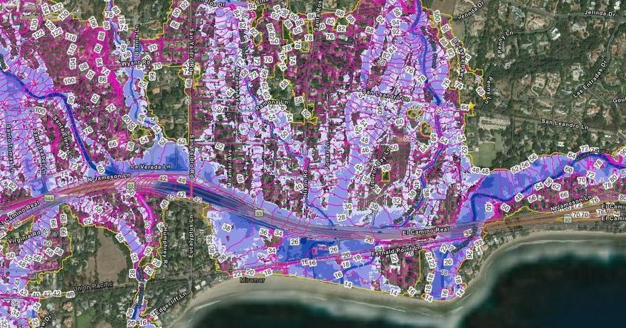 FEMA releases updated flood hazard map of Montecito area | Local News ...