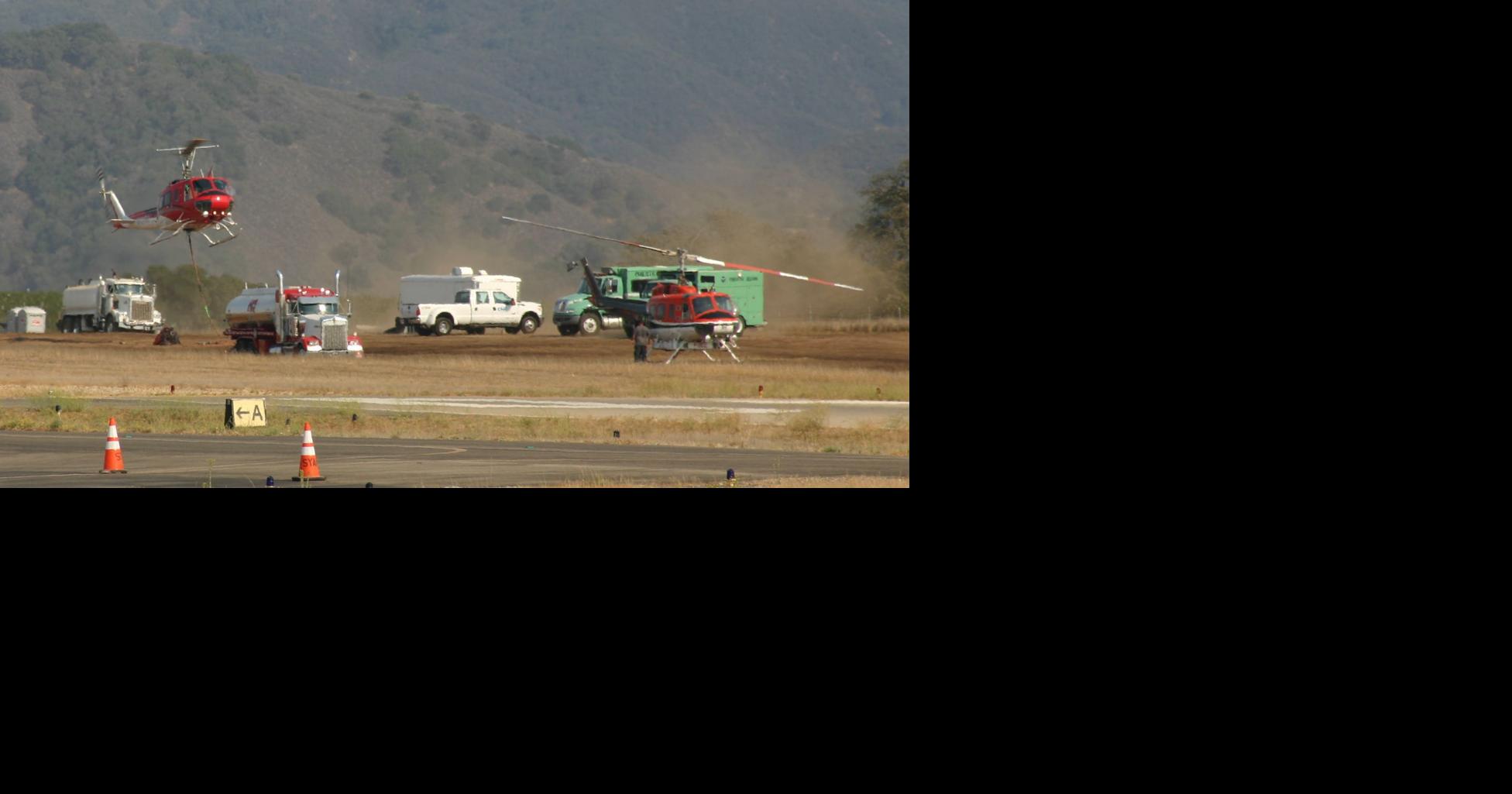 Santa Ynez Airport becomes busy helibase for Rey fire | Local News ...