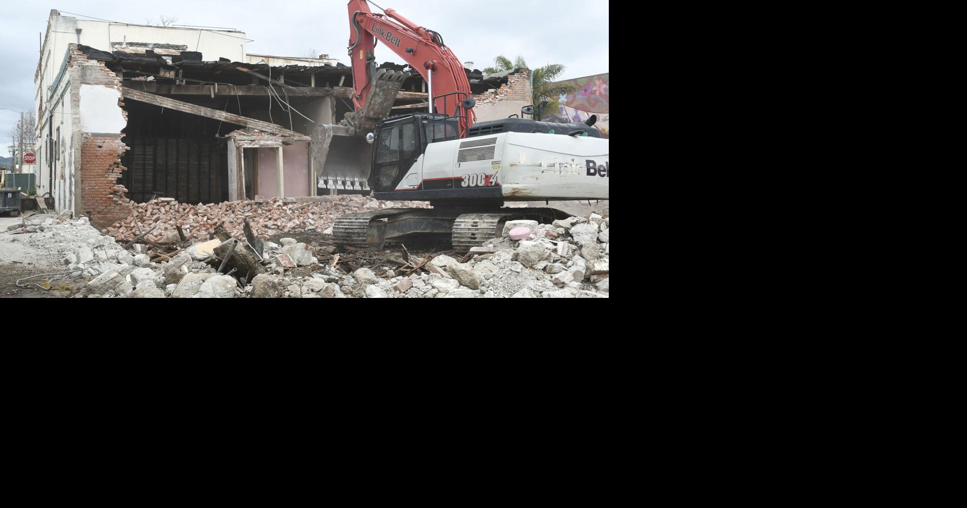 Demolition begins on downtown Lompoc building; site could host new ...