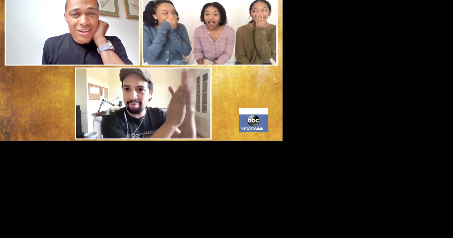 Lompoc sisters surprised by Lin-Manuel Miranda during appearance on ...