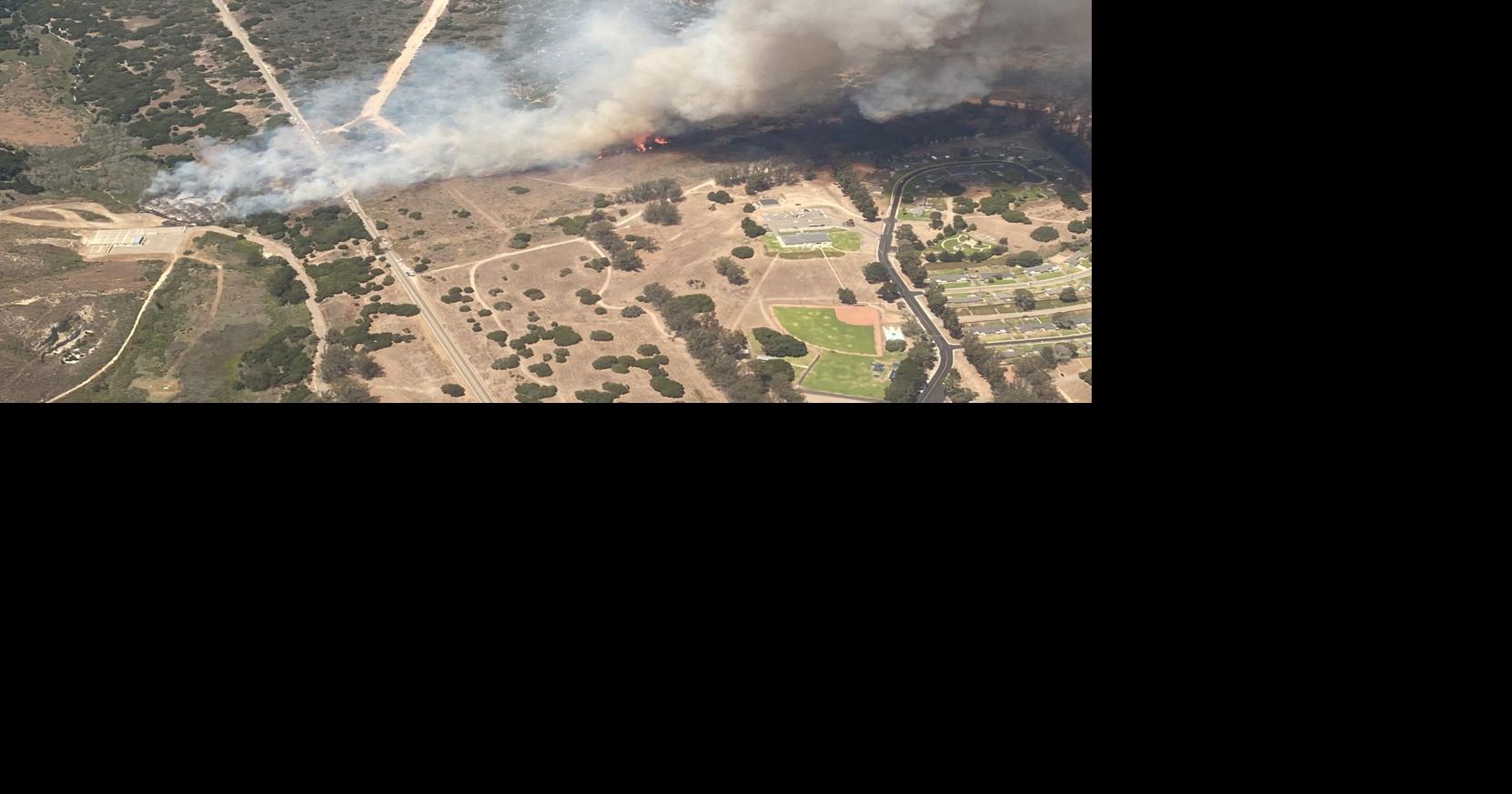 UPDATE: 35-acre vegetation fire on Vandenberg Space Force Base 50% ...